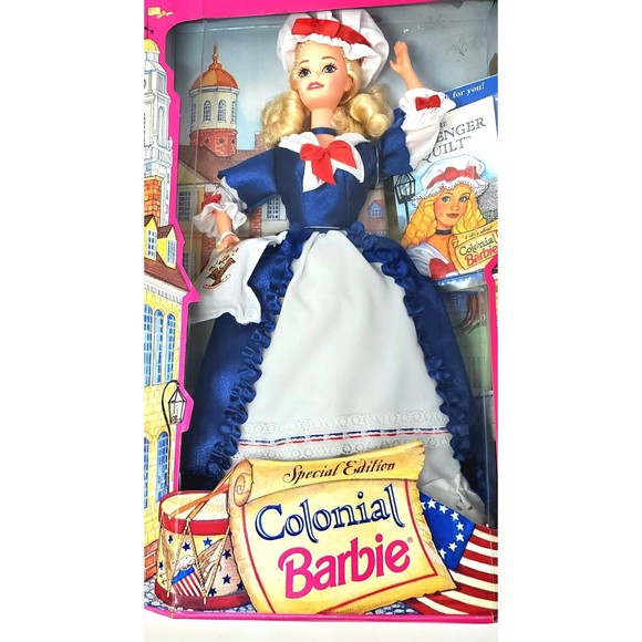 Mattel | Toys | Vintage Nfrb 994 Colonial Barbie American Stories ...